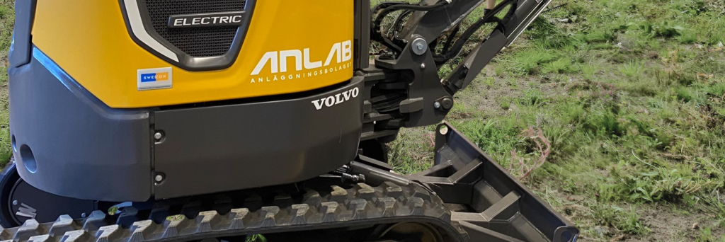 El-grävmaskin, vårt senaste tillskott i maskinparken - Anlab